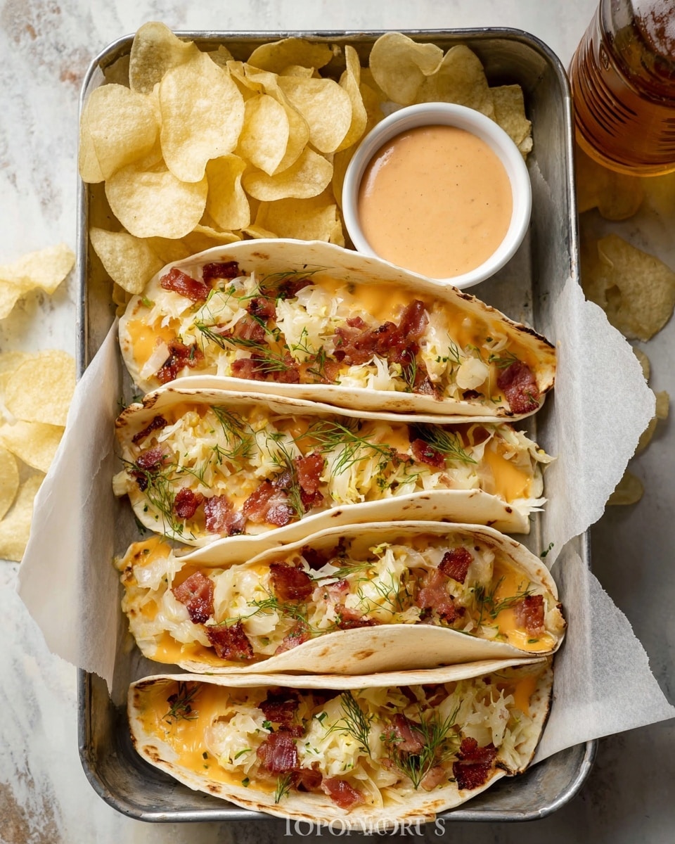 Reuben Tacos Recipe - Irresistible Handheld Reuben Sandwich Twist