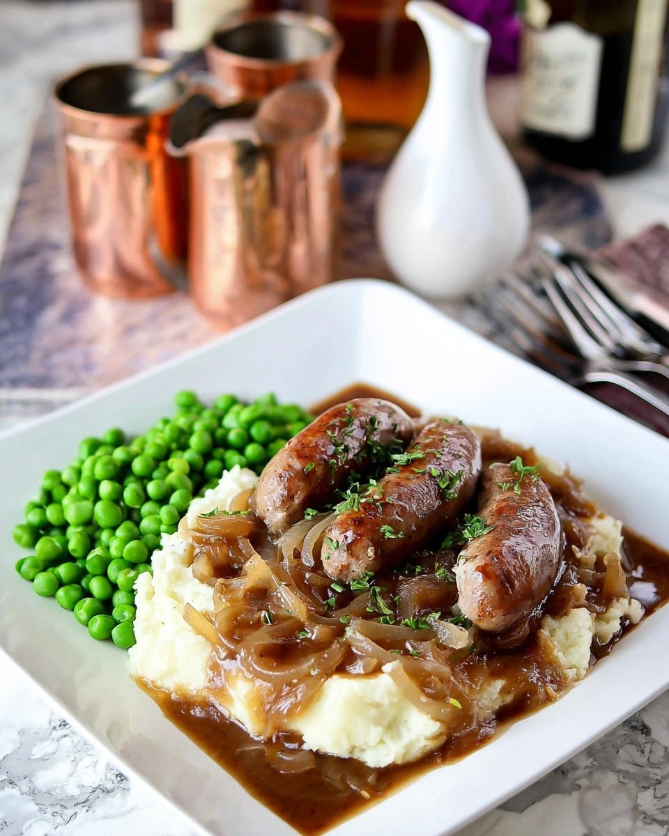 Bangers and Mash with Onion Gravy: Classic British Comfort Food